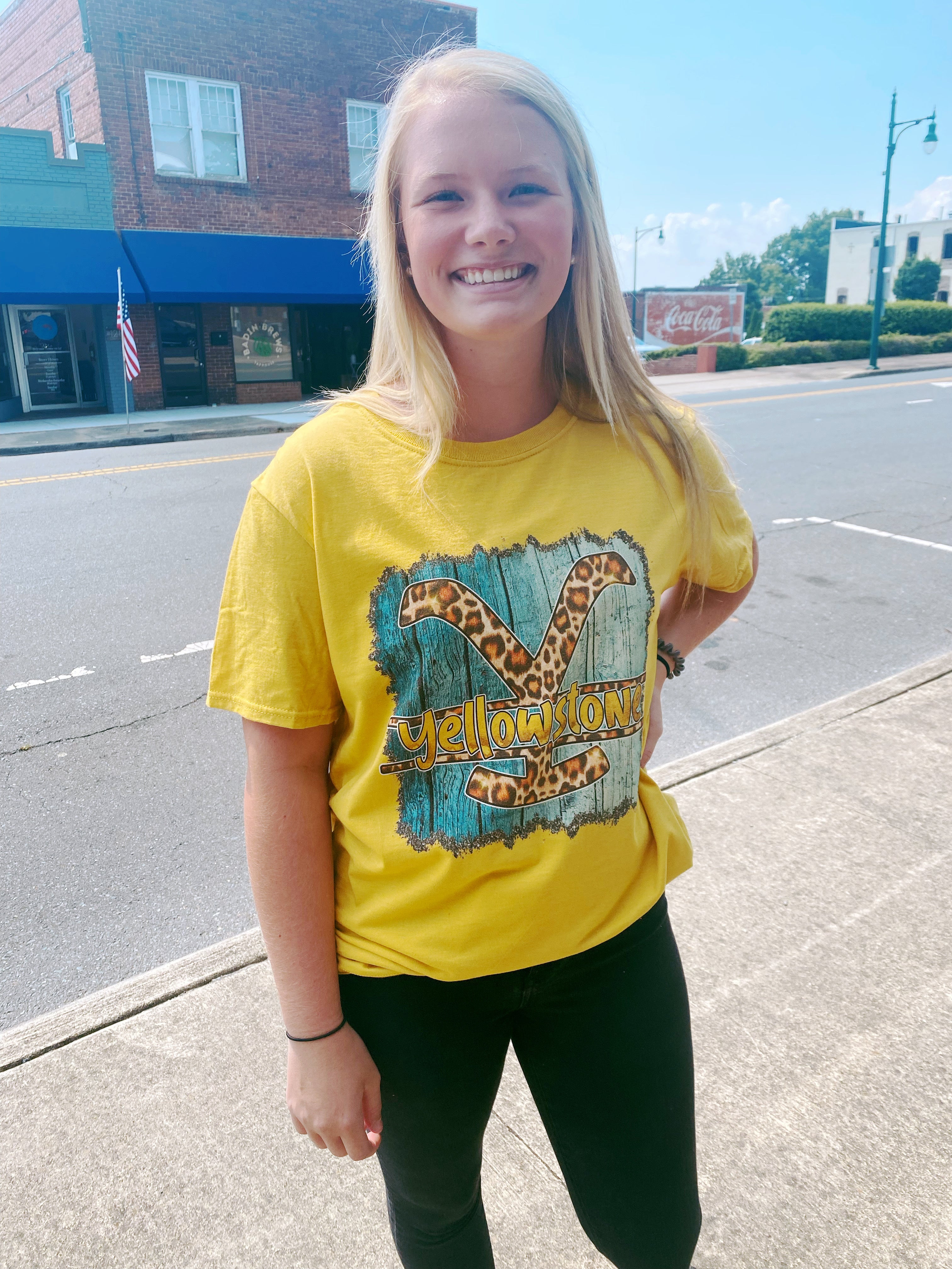 Yellowstone Mustard Tee – Make it Personal MM